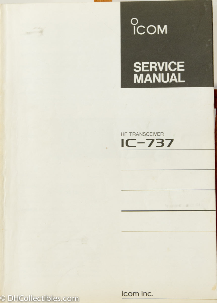Icom IC-737 Amateur Radio Service Manual| DH Collectibles
