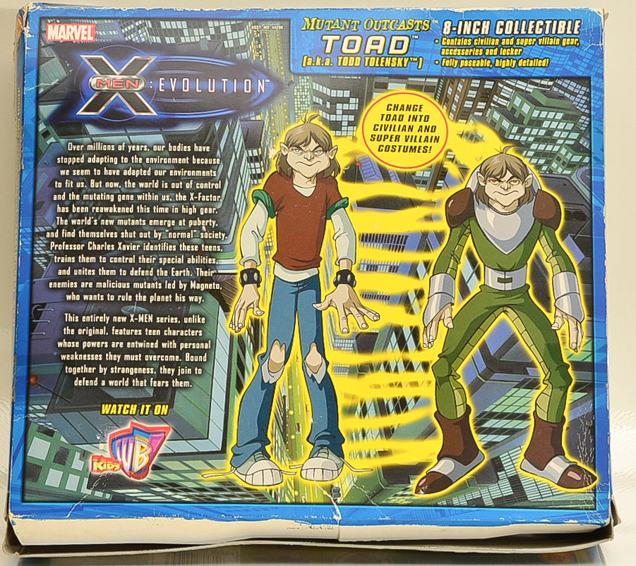 2001 ToyBiz Marvel X-Men Evolution Mutant Outcasts TOAD 8'' Action Fig| DH Collectibles