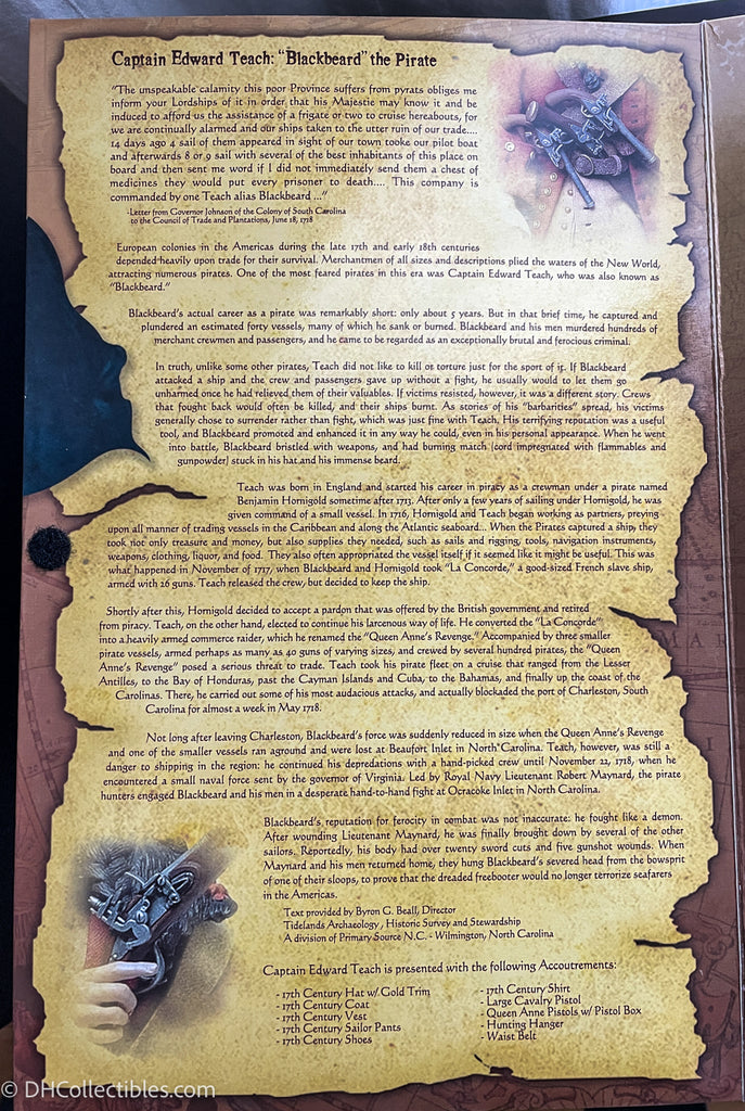 2004 Sideshow 12" Blackbeard the Pirate Limited Edition Figure | DH ...