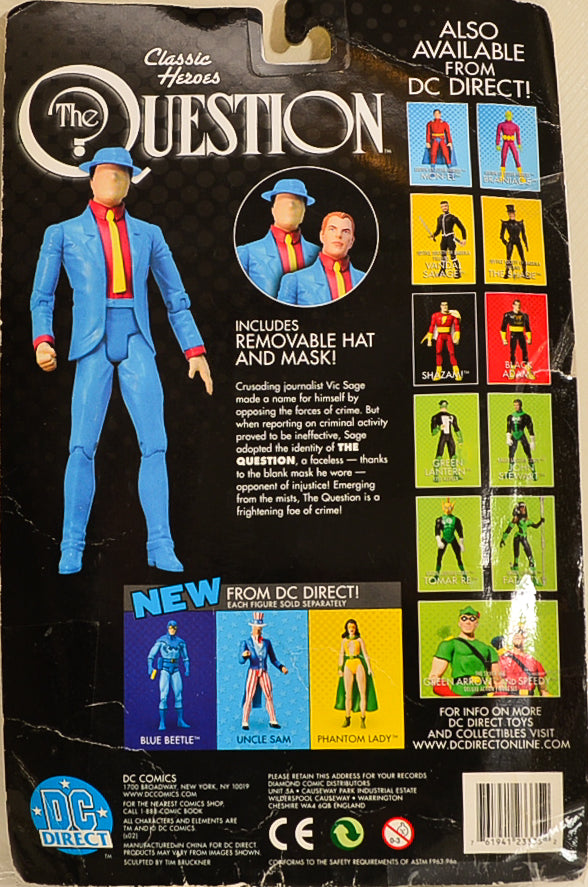 2002 DC Classic Heroes The Question - Action Figure| DH Collectibles