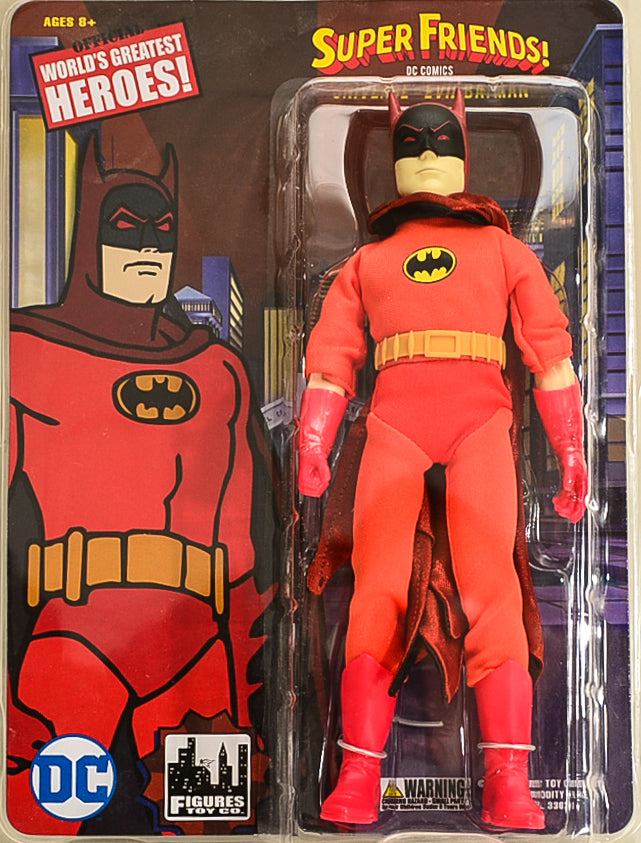 2016 Figures Toy Co Super Friends Evil Batman 8" Mego Retro Action Fig ...