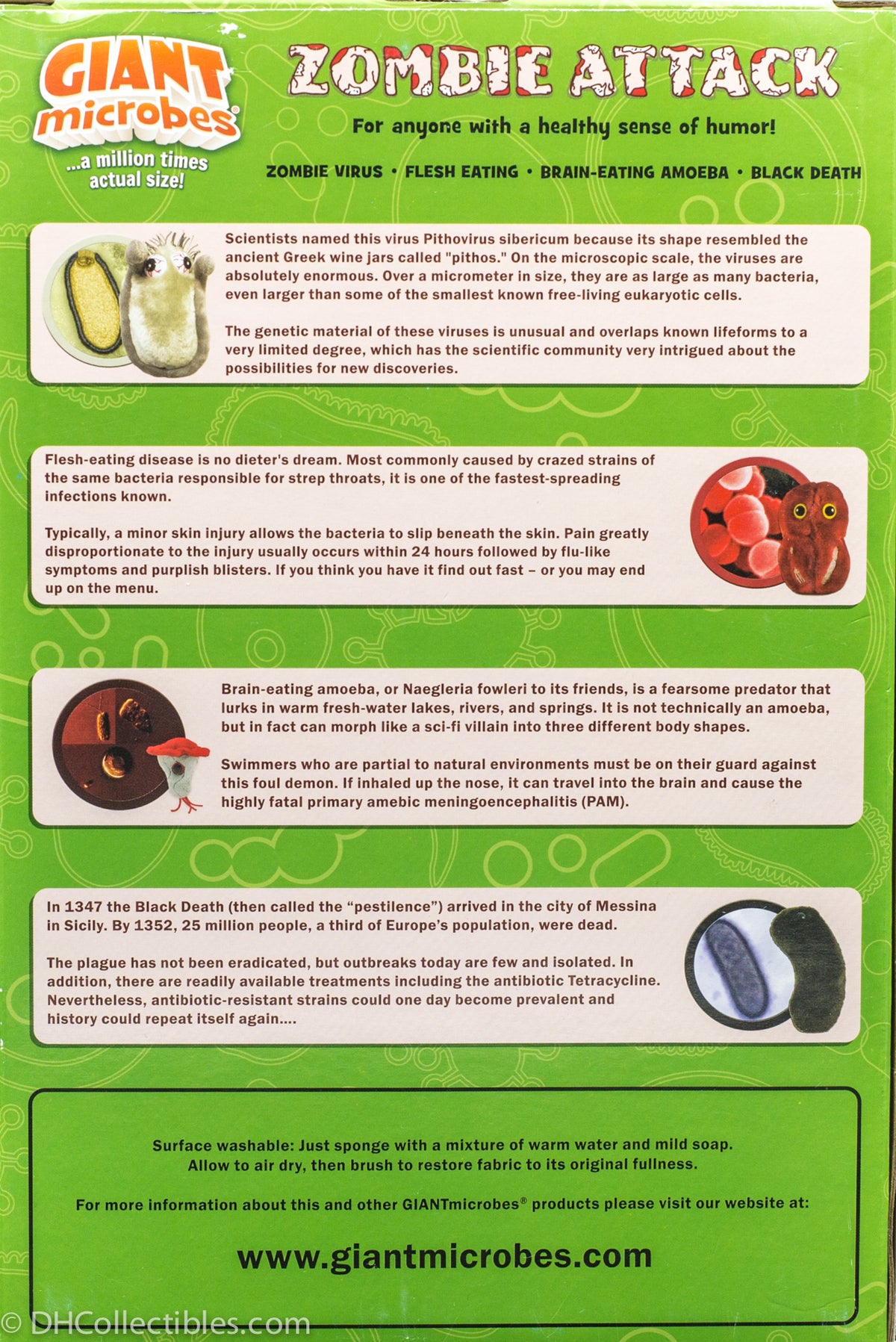 Giant Microbes Zombie Attack Plush Figures| DH Collectibles