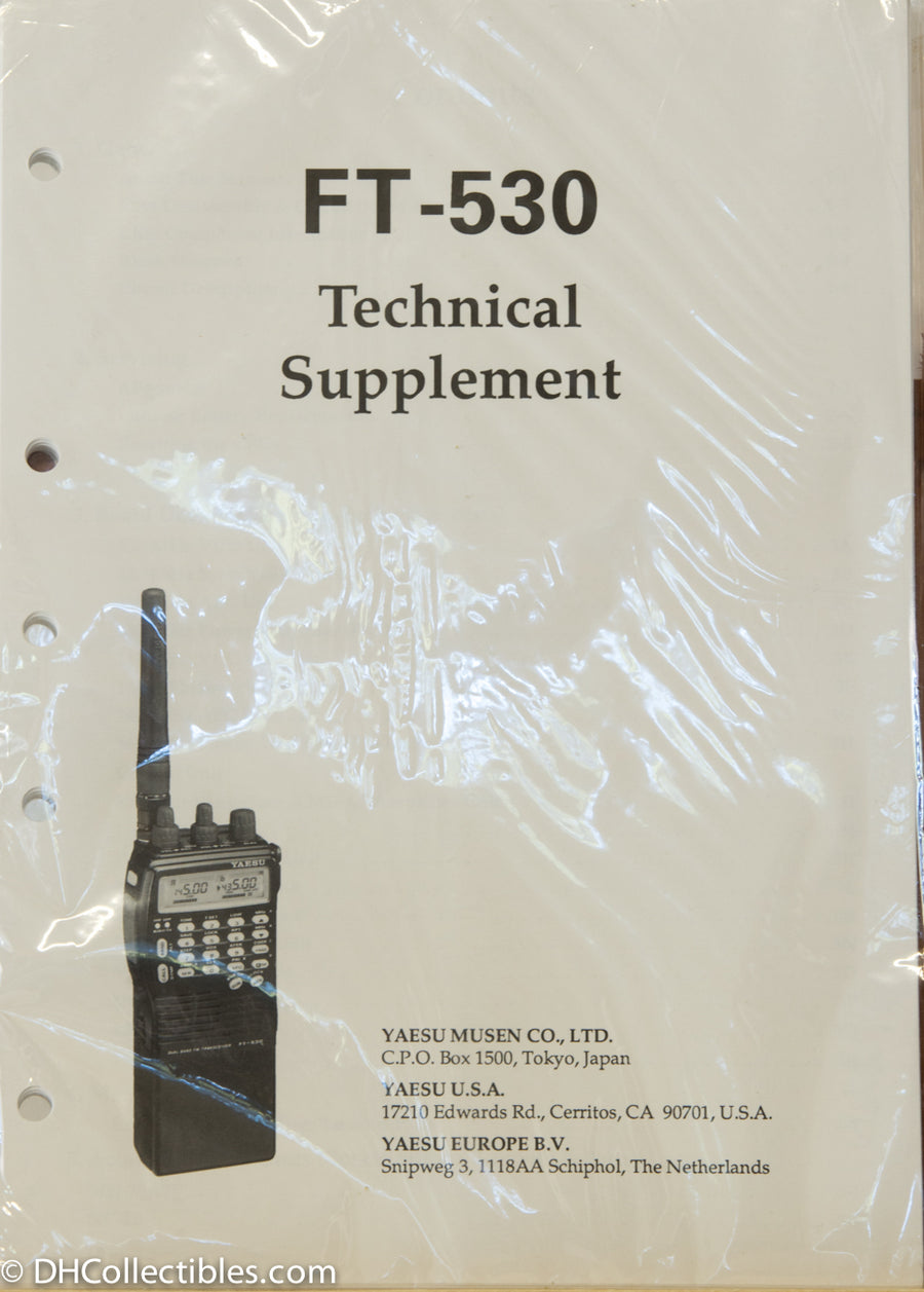 Yaesu FT-530 Service Manual| DH Collectibles