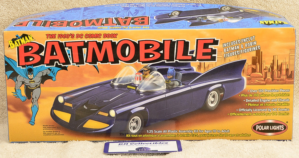 2002 Polar Lights Batman Batmobile The 1960s DC Car Plastic Model Kit ...