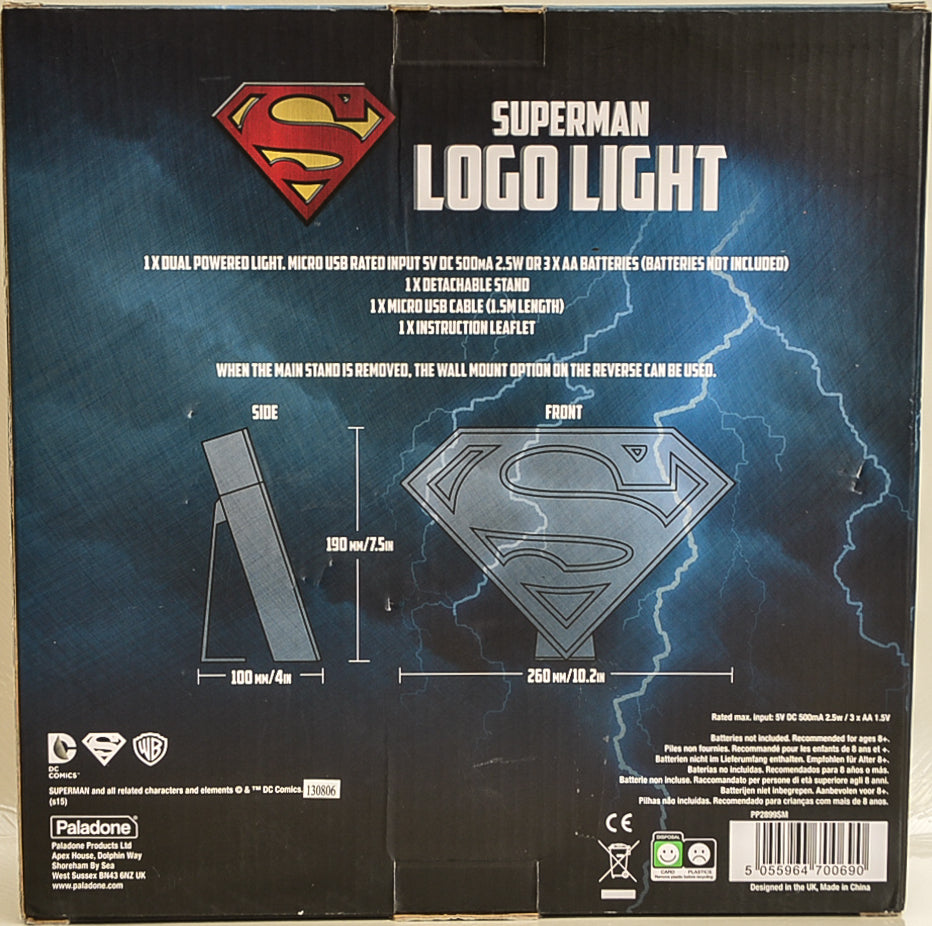 2015 DC Comics Superman Logo Light | DH Collectibles