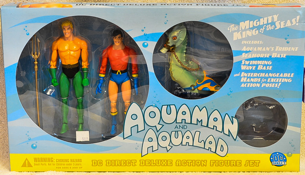 2001 DC Direct Aquaman and Aqualad Deluxe Action Figure Set| DH ...